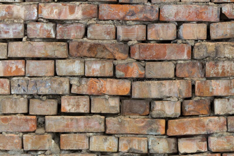 Very Old Brickwork Wall for Retro Background Stock Image - Image of ...