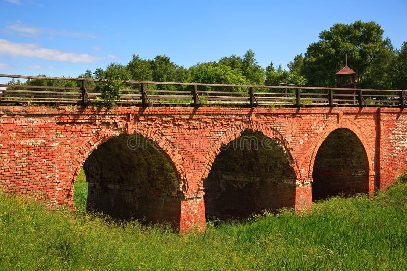Old bridge stock photo. Image of antique, brick, clouds - 13015744