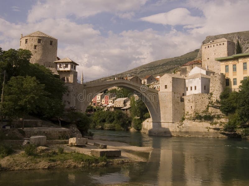 Old bridge stock image. Image of heir, blue, view, windows - 1412141