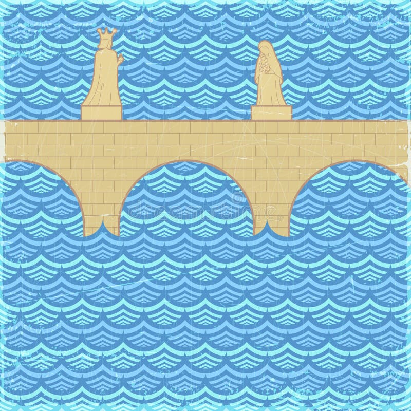 Old Bridge Line Drawing Stock Illustrations – 918 Old Bridge Line ...