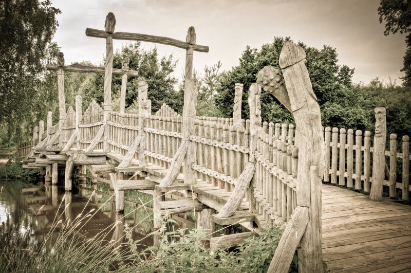 Old bridge stock photo. Image of nature, forest, wood - 26593658