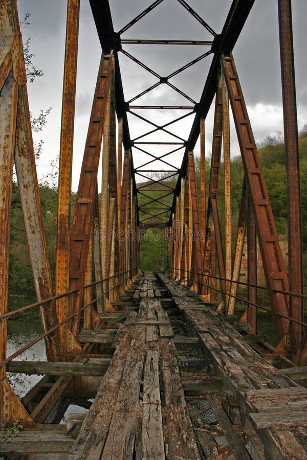 Old bridge stock image. Image of rickety, dangerous, iron - 4955085