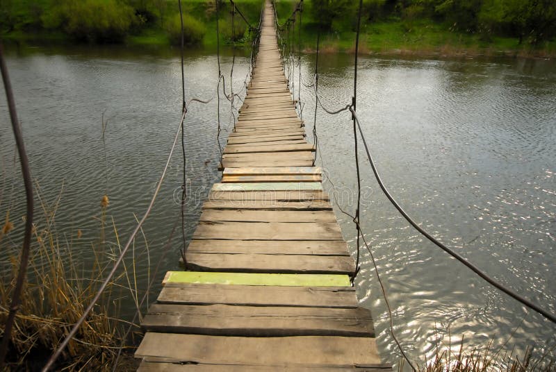 Old bridge stock photo. Image of tree, spring, green, rural - 5355194