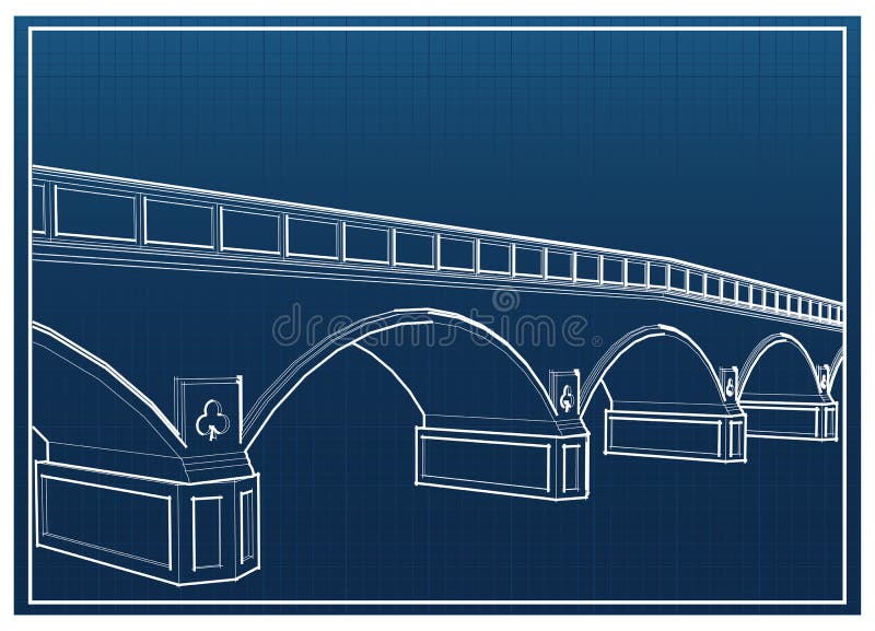 Blueprint House Renovations Stock Illustration - Illustration of office ...
