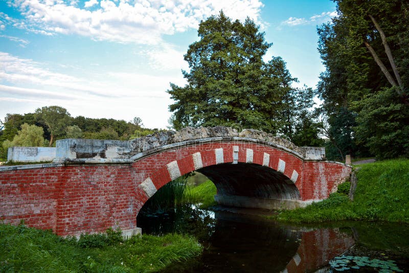 Old bridge stock photo. Image of arch, green, fairway - 77639128