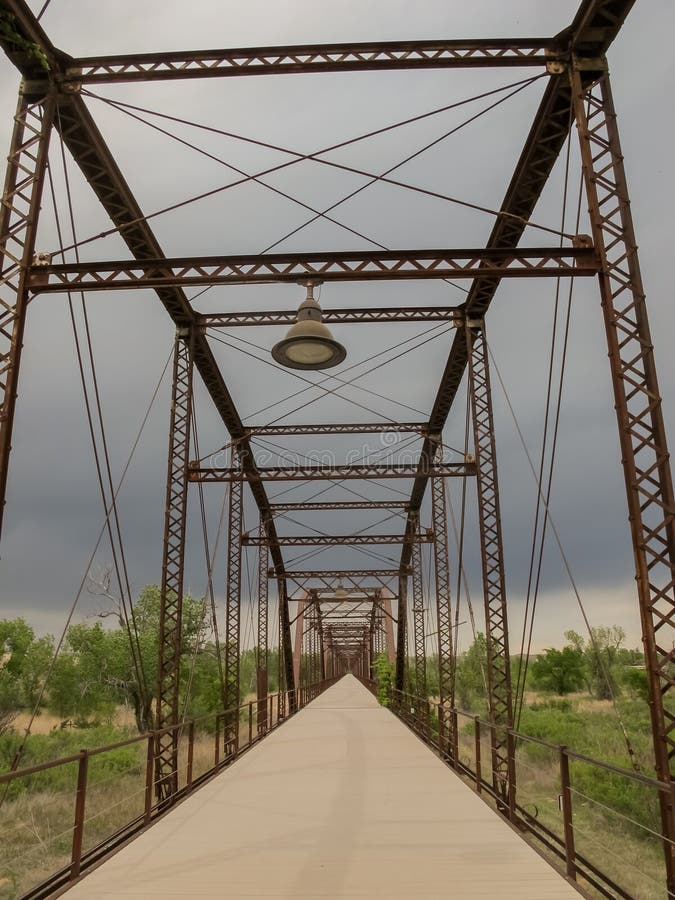 Bridge turned walking path stock image. Image of america - 120135043