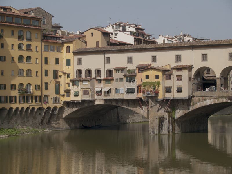 Old bridge of Florence stock image. Image of architecture - 32455239