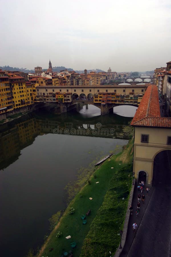 Old Bridge in Florence, Italy. Stock Photo - Image of tourist, bridge ...