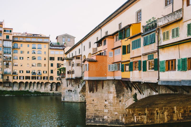 Old Bridge in Florence. Ponte Vecchio Stock Photo - Image of tuscany ...