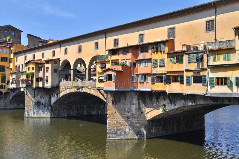 Old Bridge in Florence stock photo. Image of european - 56483090