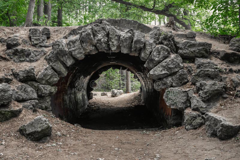 Old bridge in the forest stock image. Image of watercourse - 146590989