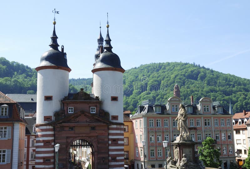 Old bridge gate stock photo. Image of towers, sightseeing - 14770470