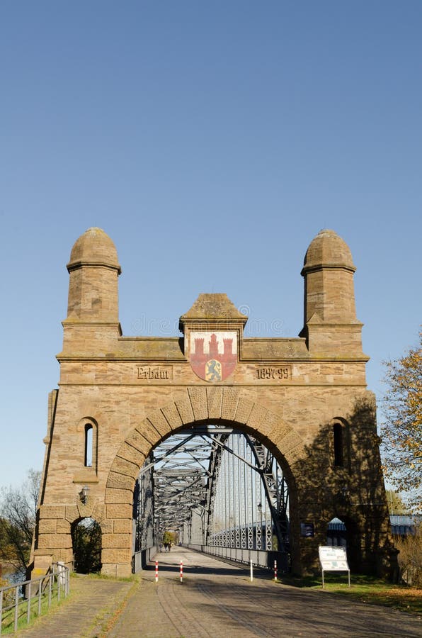 Old bridge harburg stock image. Image of gate, steel - 29020643