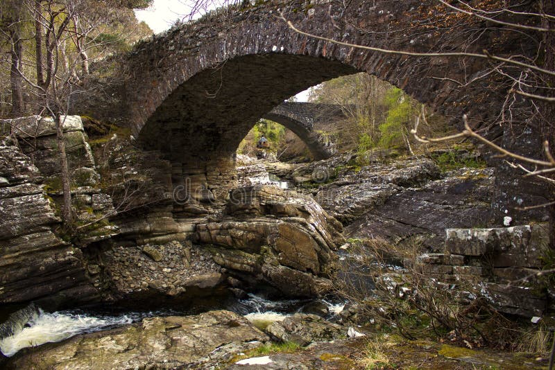 Invermoriston Bridges Scotland UK Scottish Tourist Destination Crosses ...