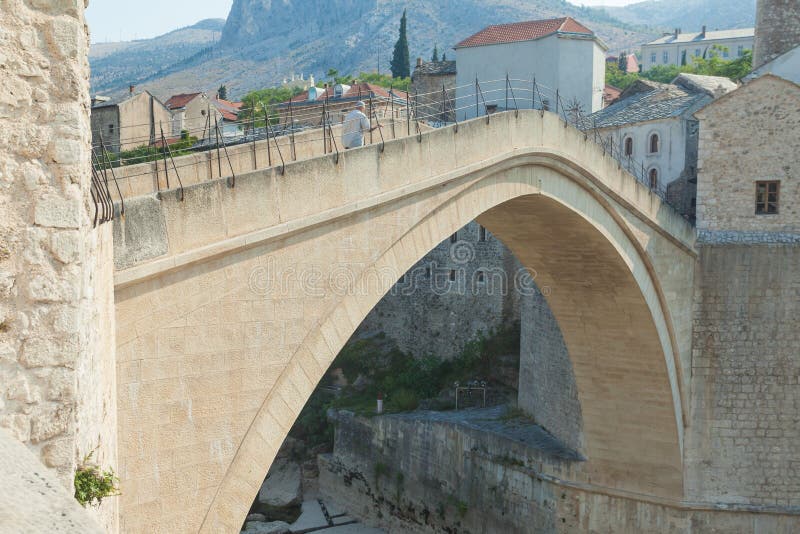 Old bridge, Mostar editorial photography. Image of bosnia - 29056922