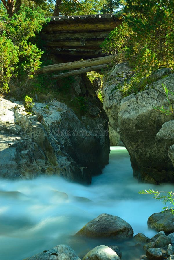 Old bridge in mountains stock photo. Image of grass, fresh - 44627166