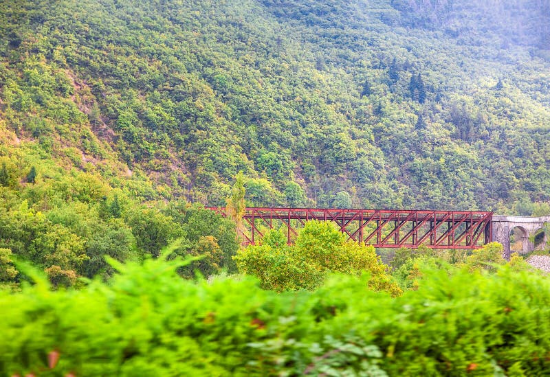 Old bridge in nature stock image. Image of height, scenic - 104650599