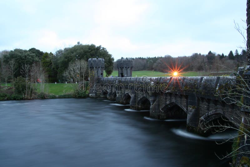 Old bridge near a castels stock photo. Image of ireland - 2667980
