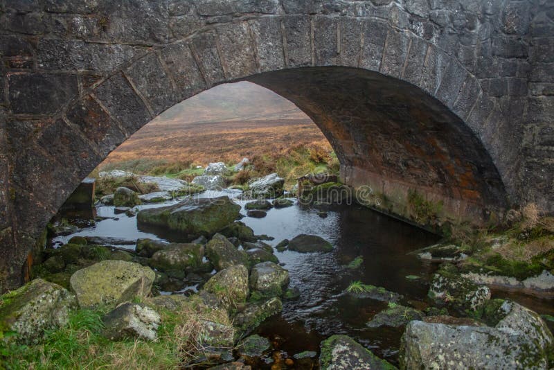 An Old Bridge Over a River in Ireland Stock Image - Image of brook ...