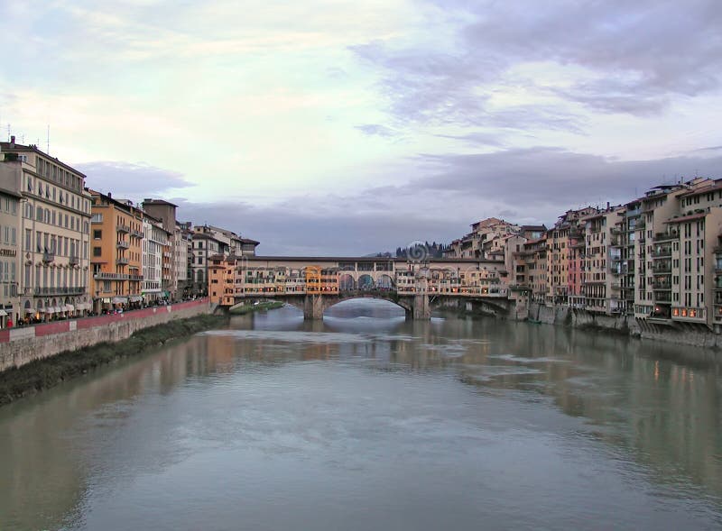 Old Bridge - Ponte Vecchio - Florence - Italy Stock Image - Image of ...