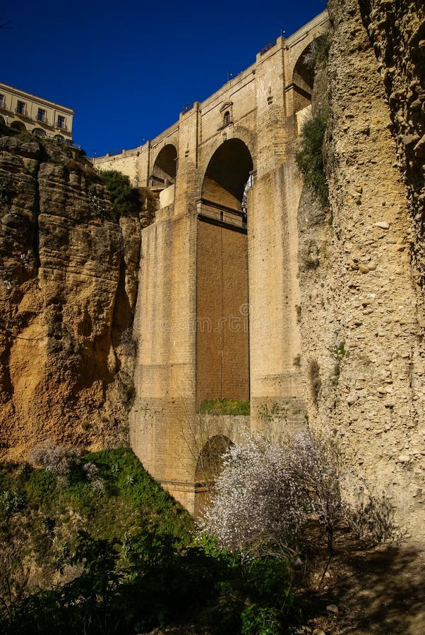 Old Bridge at Ronda, Andalusia, Spain Stock Photo - Image of mountain ...