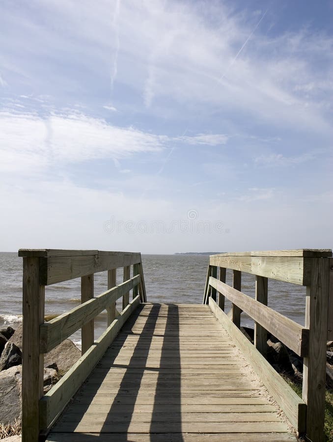Old Bridge into Sea stock image. Image of fishing, ocean - 5121725