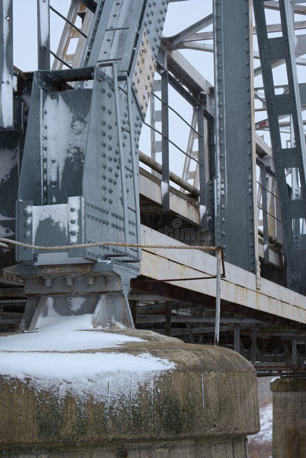 Old Bridge Steel Structure Close-up 3 Stock Image - Image of strong ...