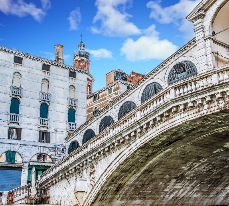 Old Bridge in Venice editorial photography. Image of facade - 129965502