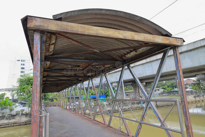 An Old Bridge, Walkway, or Passageway that Connects the Canal S ...