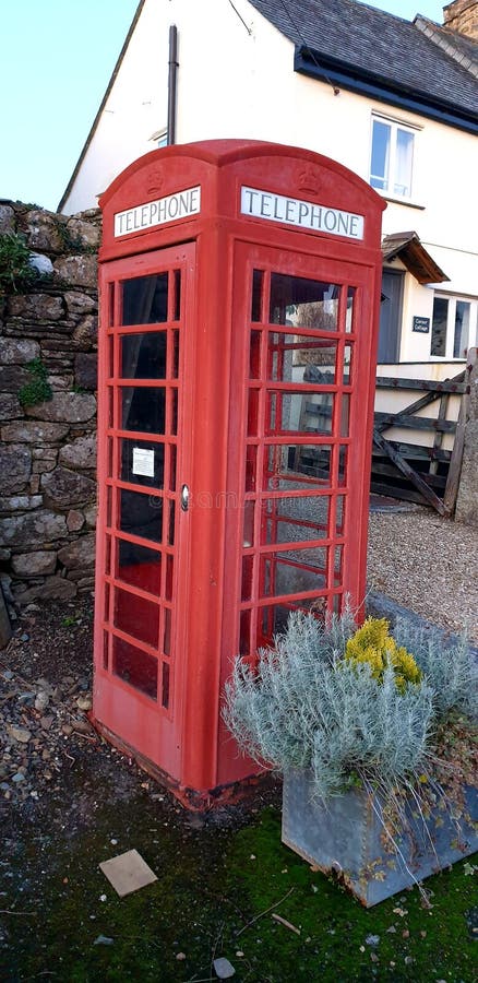 Old British Phone Box UK editorial stock photo. Image of booth - 163413053