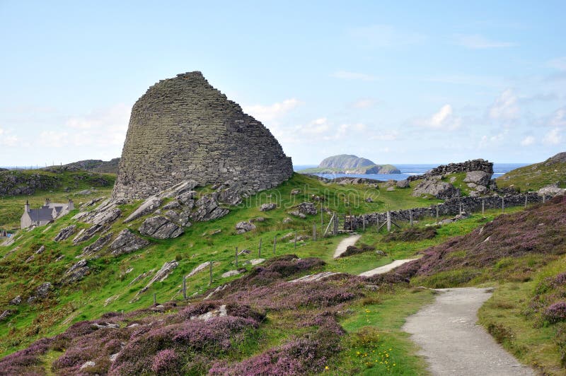 Old Broch House, Lewis, Scotland Stock Photo - Image of fortress, rock ...