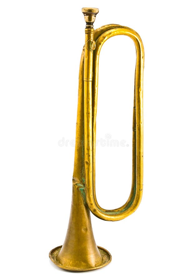 Old Broken Army Trumpet stock photo. Image of cavalry - 17932324