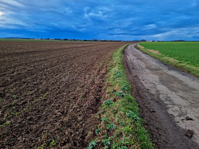 Old Broken Asphalt Road Fields Stock Photos - Free & Royalty-Free Stock ...