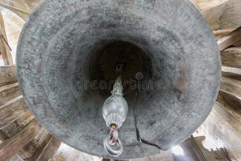Old Broken Bell in a Christian Church in Toledo, Spain Stock Image ...