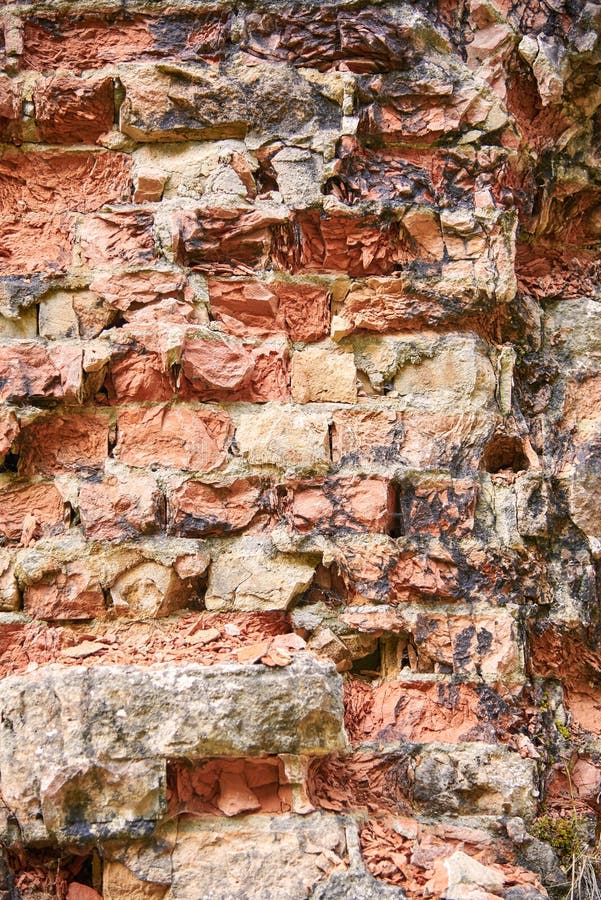 Broken Brick Texture, Creative Background Stock Image - Image of ...
