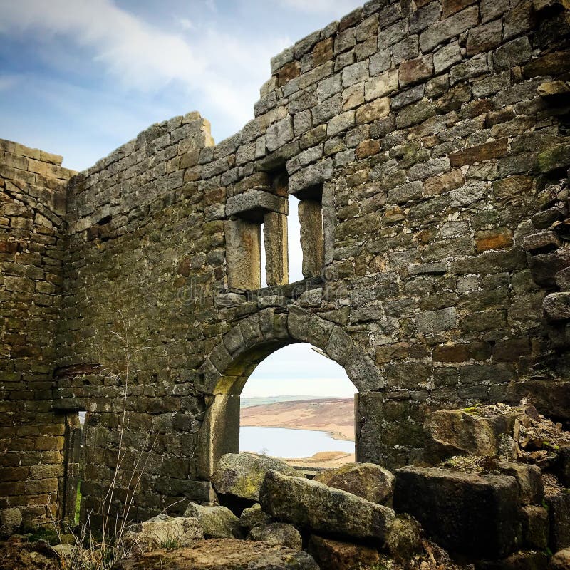 Old broken building stock photo. Image of england, yorkshire - 104213242