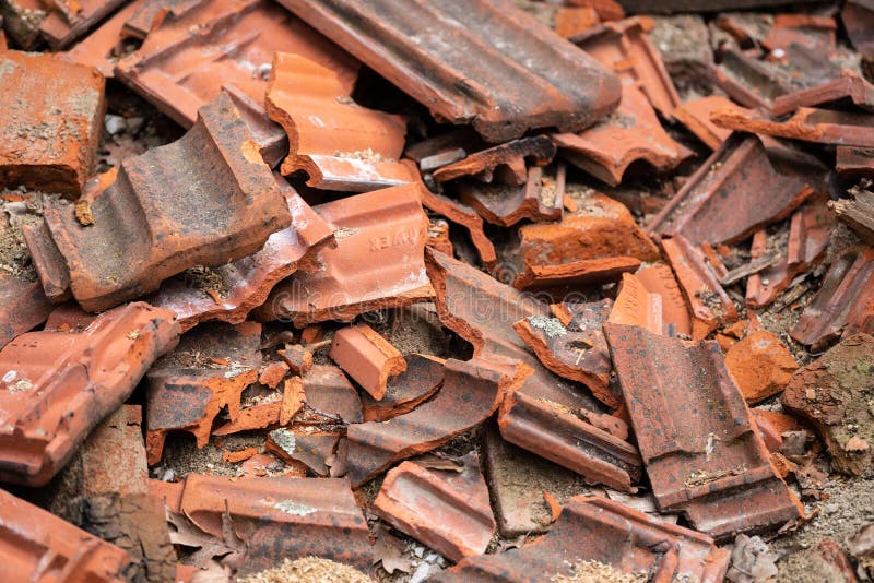 Old Broken Building Materials Destroyed House Stock Photo - Image of ...