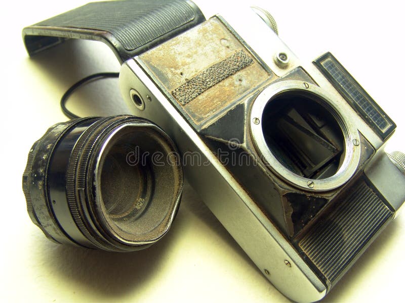 Old Broken Camera stock image. Image of video, visual - 32743231