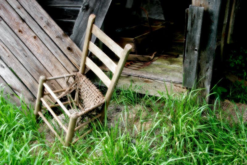 Wood and wicker chair stock photo. Image of floor, wood - 14203882