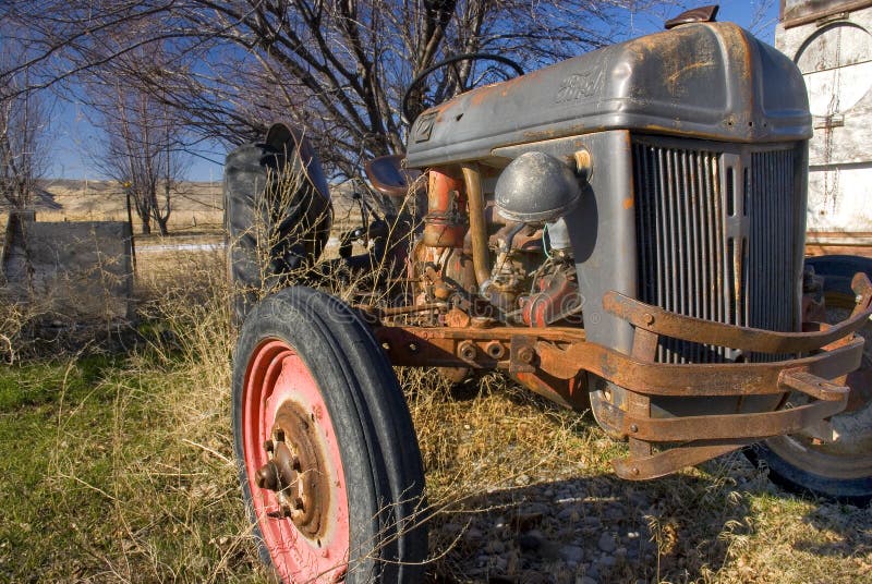 Broken tractor stock photo. Image of steel, past, iron - 22981836