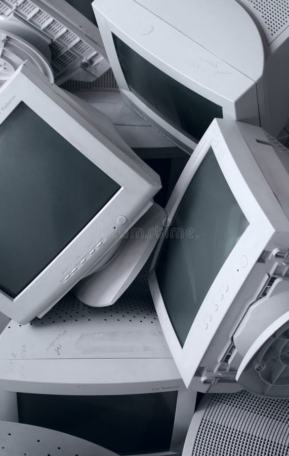 Smashed monitor stock image. Image of technology, demolished - 6841993