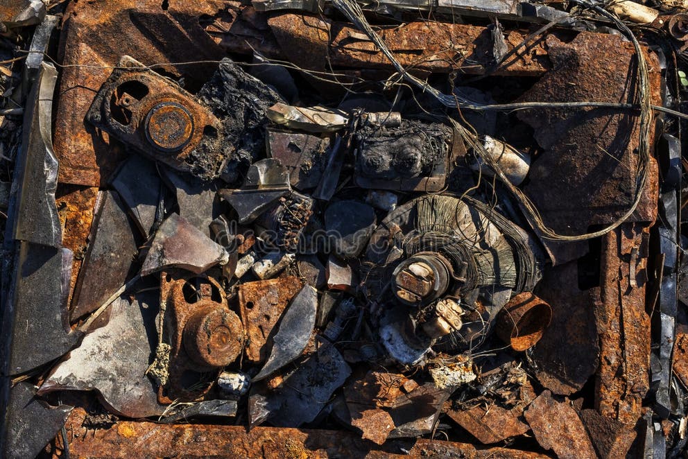 Old broken and rusty TV stock image. Image of damage - 253758081