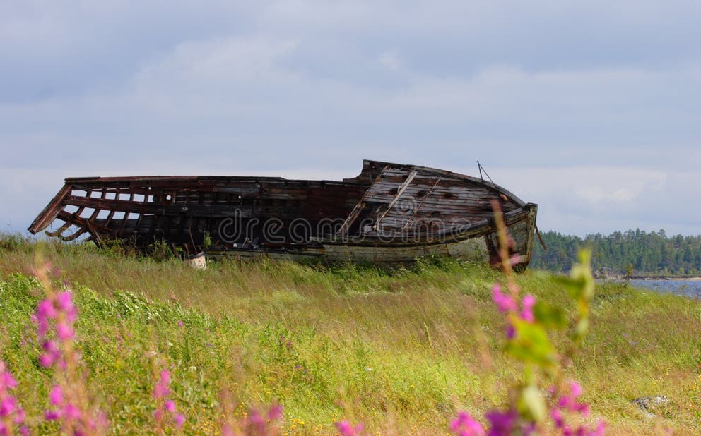 Old broken ship stock image. Image of wood, island, abandoned - 7593707