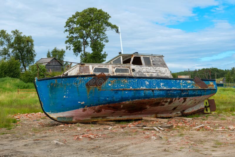 Ship on land stock image. Image of mediterranean, rust - 133465613