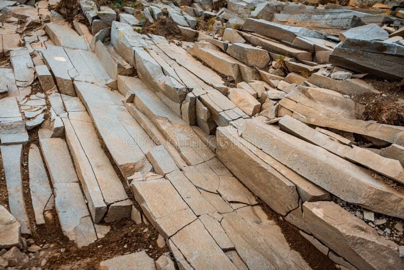 Broken Stones on the Ground Stock Photo - Image of pattern, ground ...
