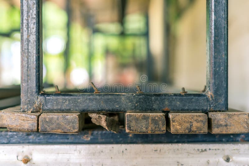 Old Broken Tables and Chairs in School Stock Photo - Image of education ...