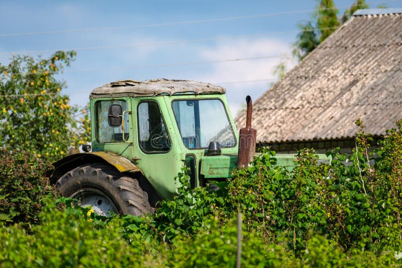 Broken tractor stock photo. Image of tool, relic, iron - 22981836