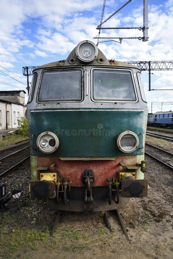 An Old Broken Train on a Railway Siding Stock Image - Image of railway ...