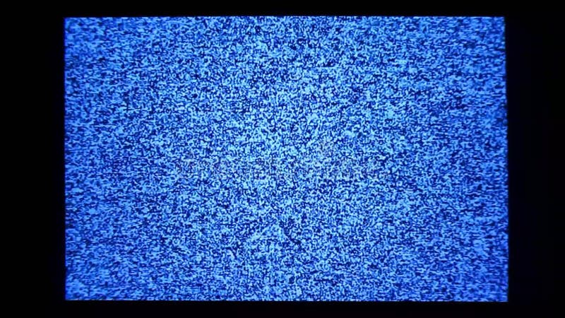 Broken Reception Tv Interference Noise Static Insert Element. Stock ...