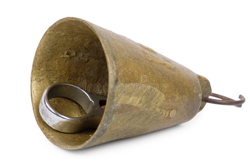 Old bronze bell stock image. Image of retro, rusty, equipment - 136060871